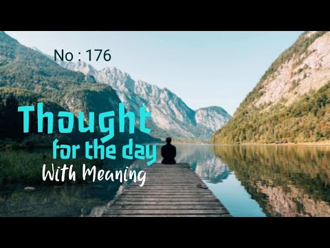 Thought for the Day with Meaning in English | Daily Quotes | Thought of ...