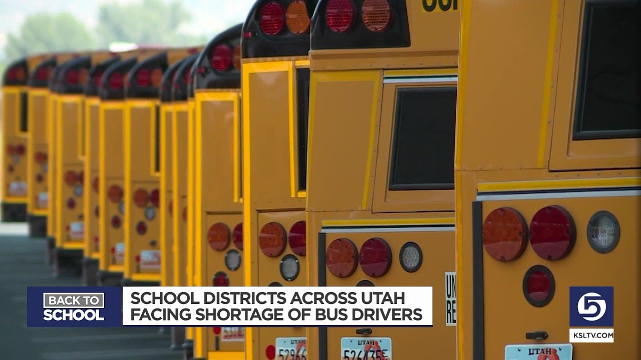 School Districts Across Utah Facing Bus Driver Shortage - YouTube