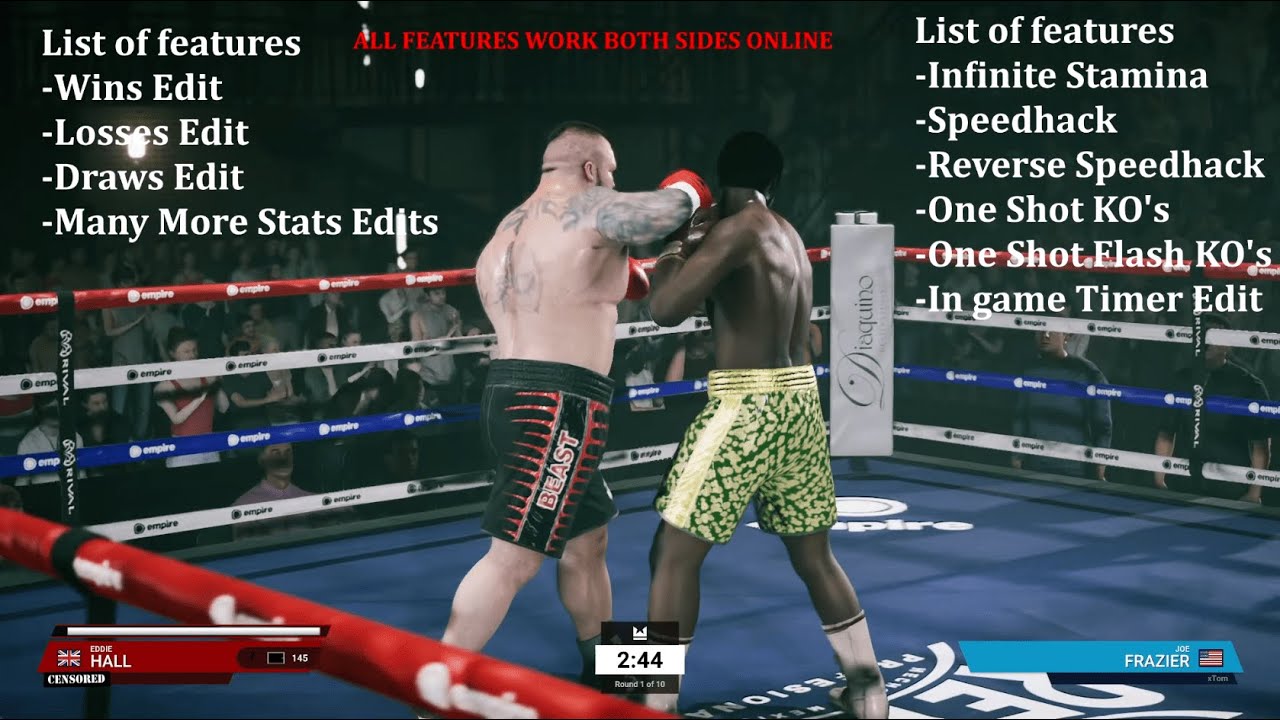 ONLINE Undisputed Cheats/Hack (Infinite Stamina, One Shot KO's ...