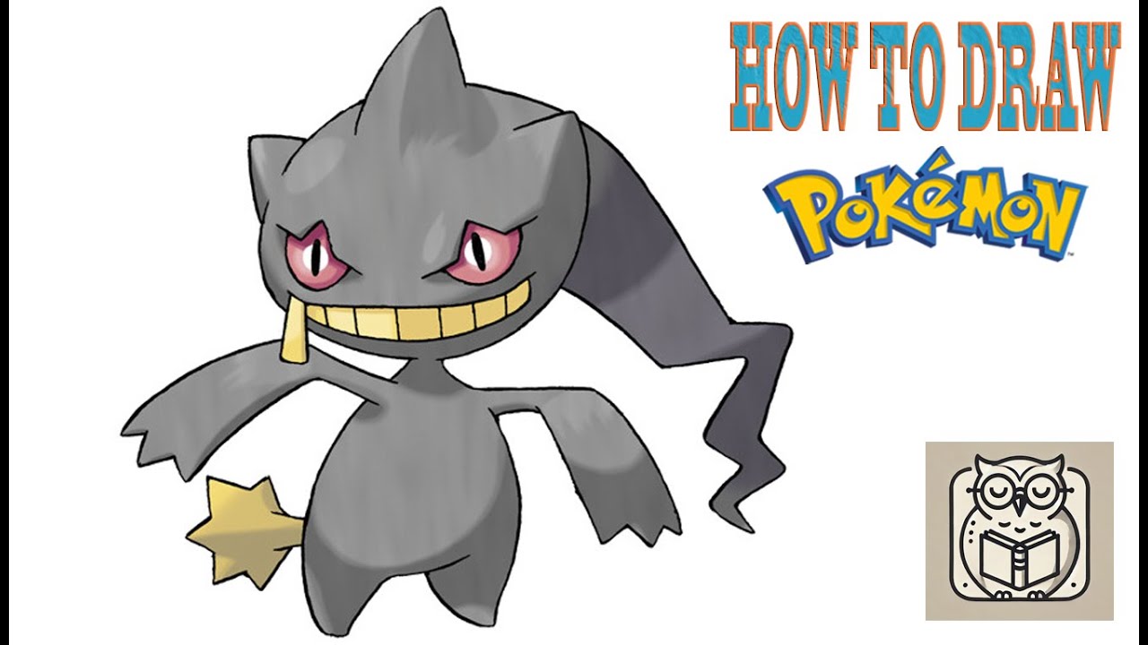 How to draw POKEMON Banette step by step - YouTube