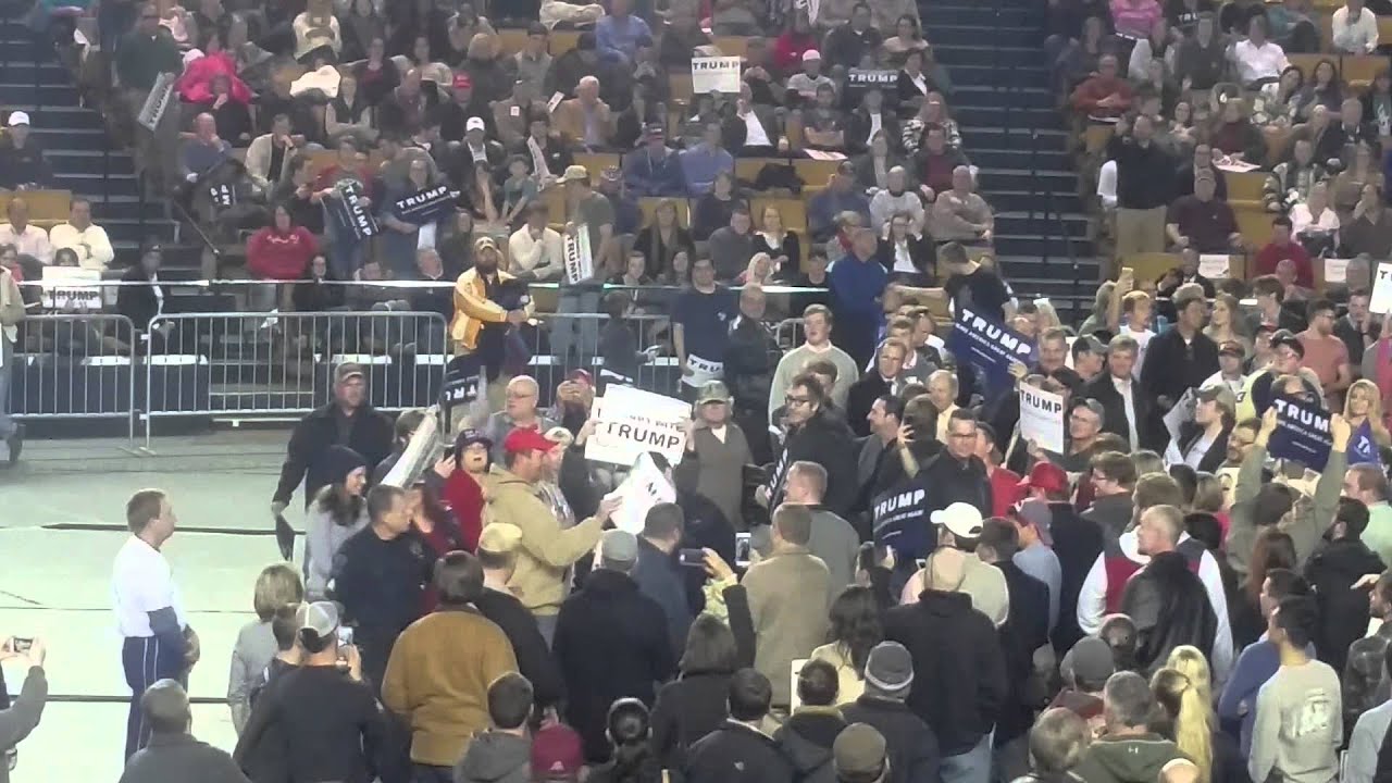 Protester Escorted Out Of Donald Trump Tulsa Rally - YouTube