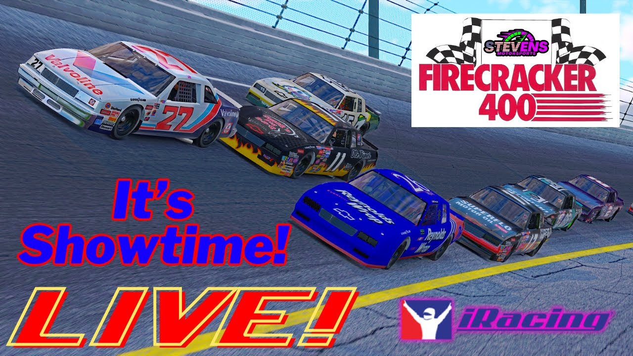 [LIVE] Stevens Motorsports Presents The Firecracker 400 - iRacing - YouTube
