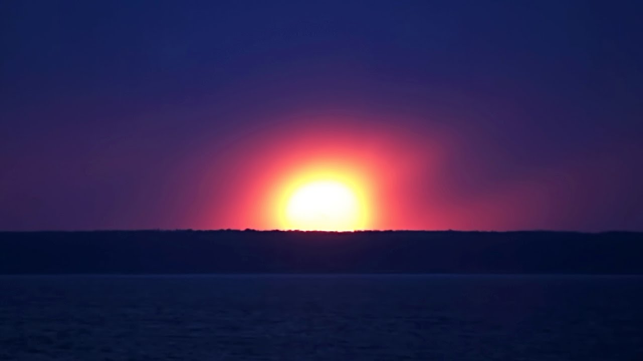 Sunset on another Planet - YouTube