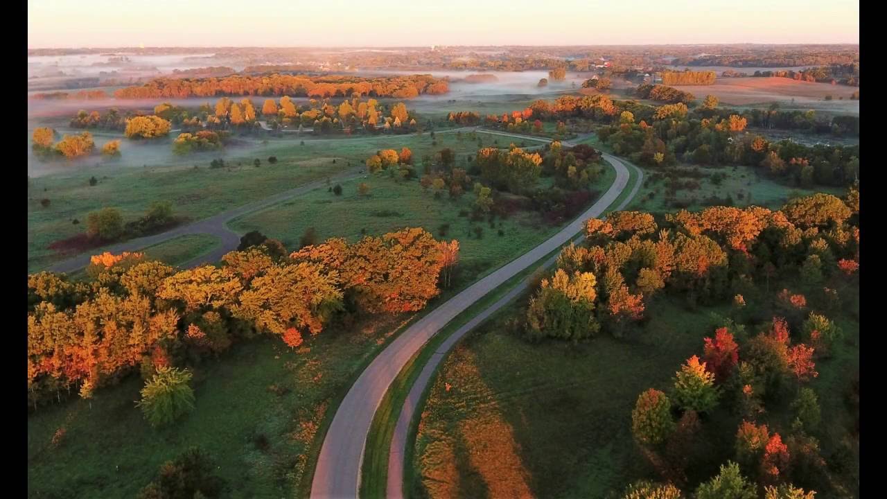 Phantom 4 View of Lake Elmo Reserve Minnesota - YouTube