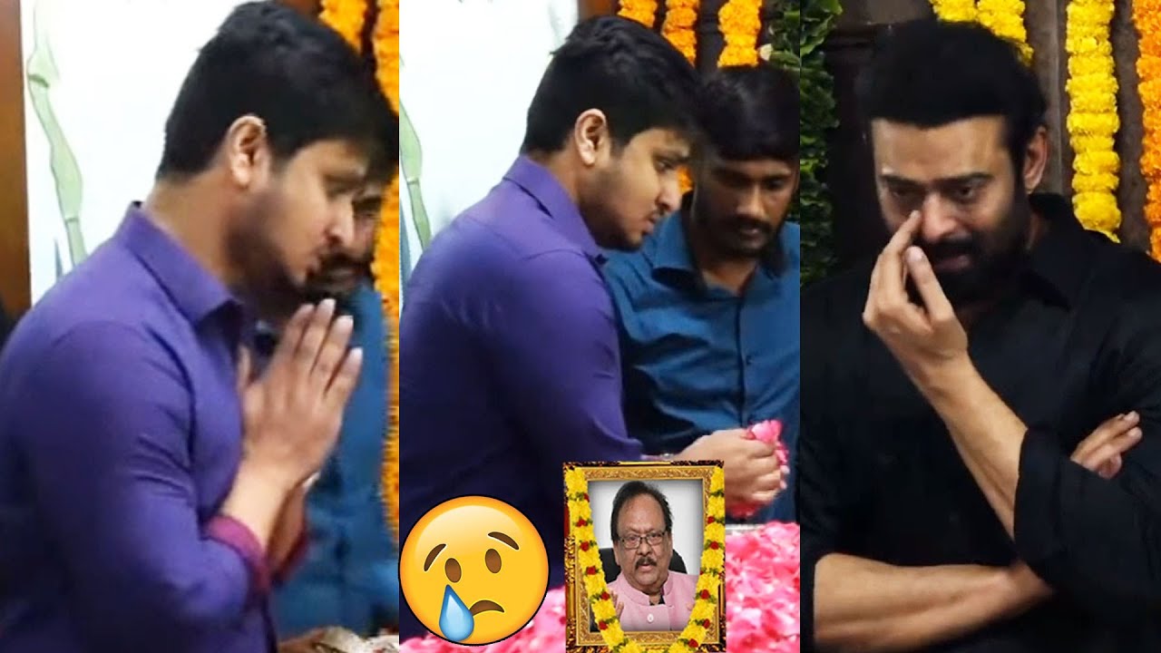 Hero Nikhil Siddharth at Krishnam Raju garu Home | Prabhas | TT - YouTube
