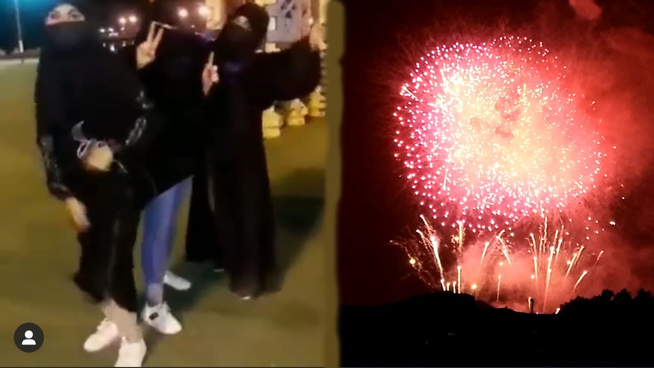 saudi arabia girls Celebrating Independence Day سعودیہ عرب لڑکیاں یوم ...