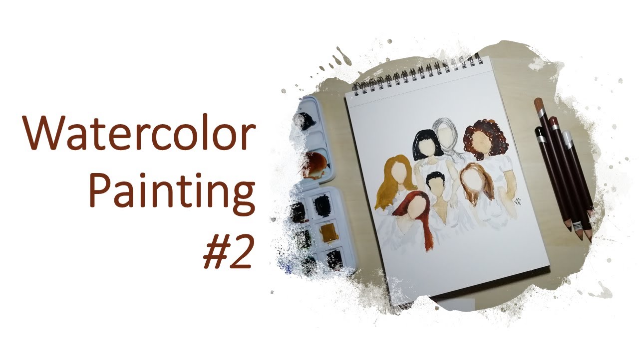 How to make skin color with watercolor? | Watercolor Painting Tutorial ...