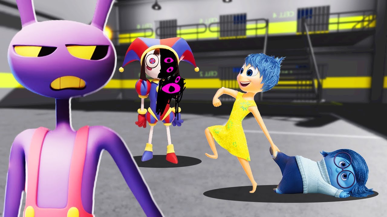 JAX and POMNI Escape INSIDE OUT 2 BARRY'S PRISON RUN! - YouTube