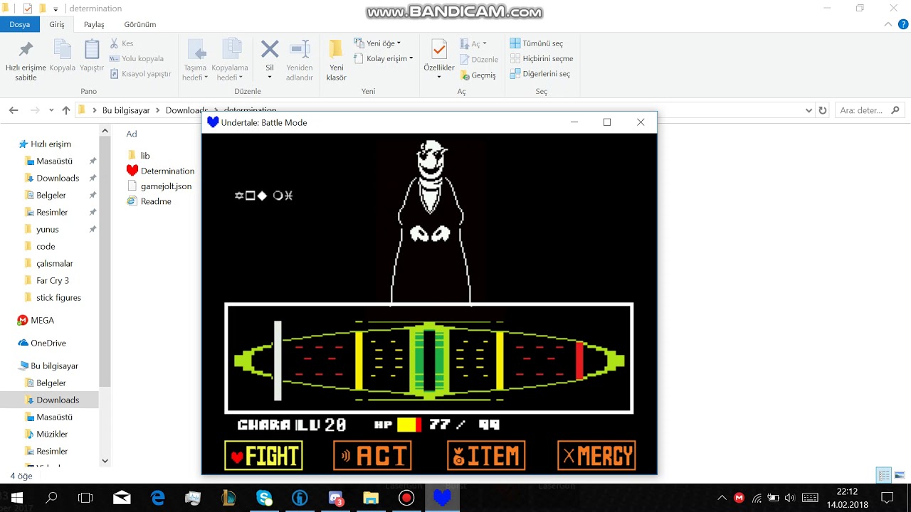 gaster fight (undertale battle mode) - YouTube