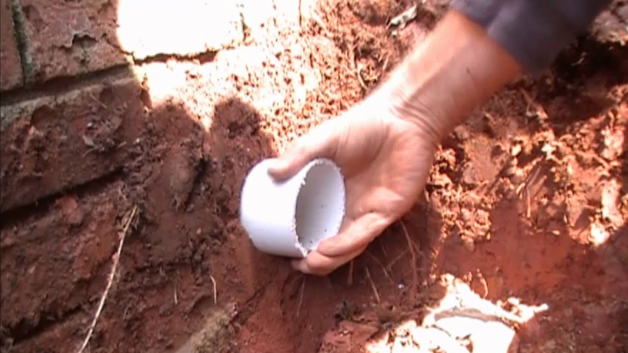 Downspout Drain Line, Pipe Through Wall, Digging Obstacles - YouTube