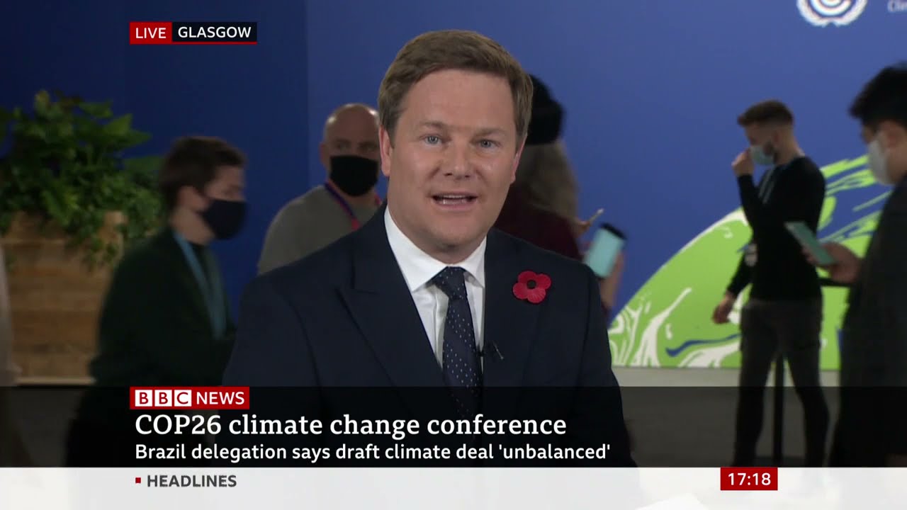 Handover of lower third control - BBC News Channel 1718GMT 12 Nov 2021 ...