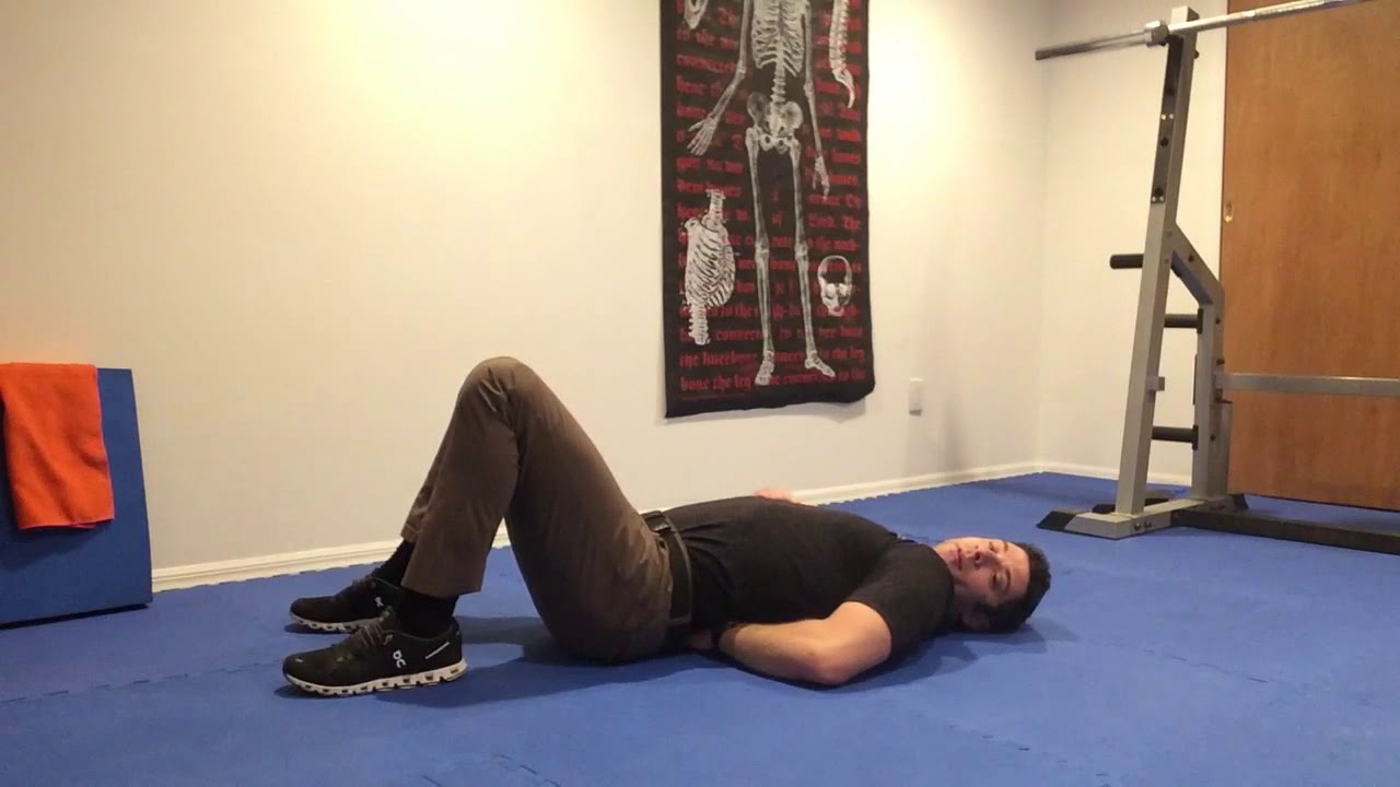 Pelvic Tilts 1 - YouTube