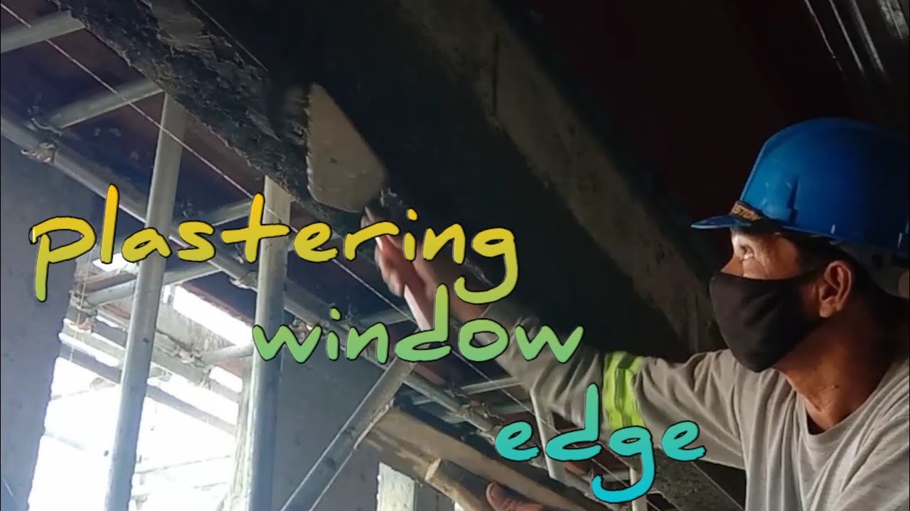 Amazing Plastering of window edge - YouTube