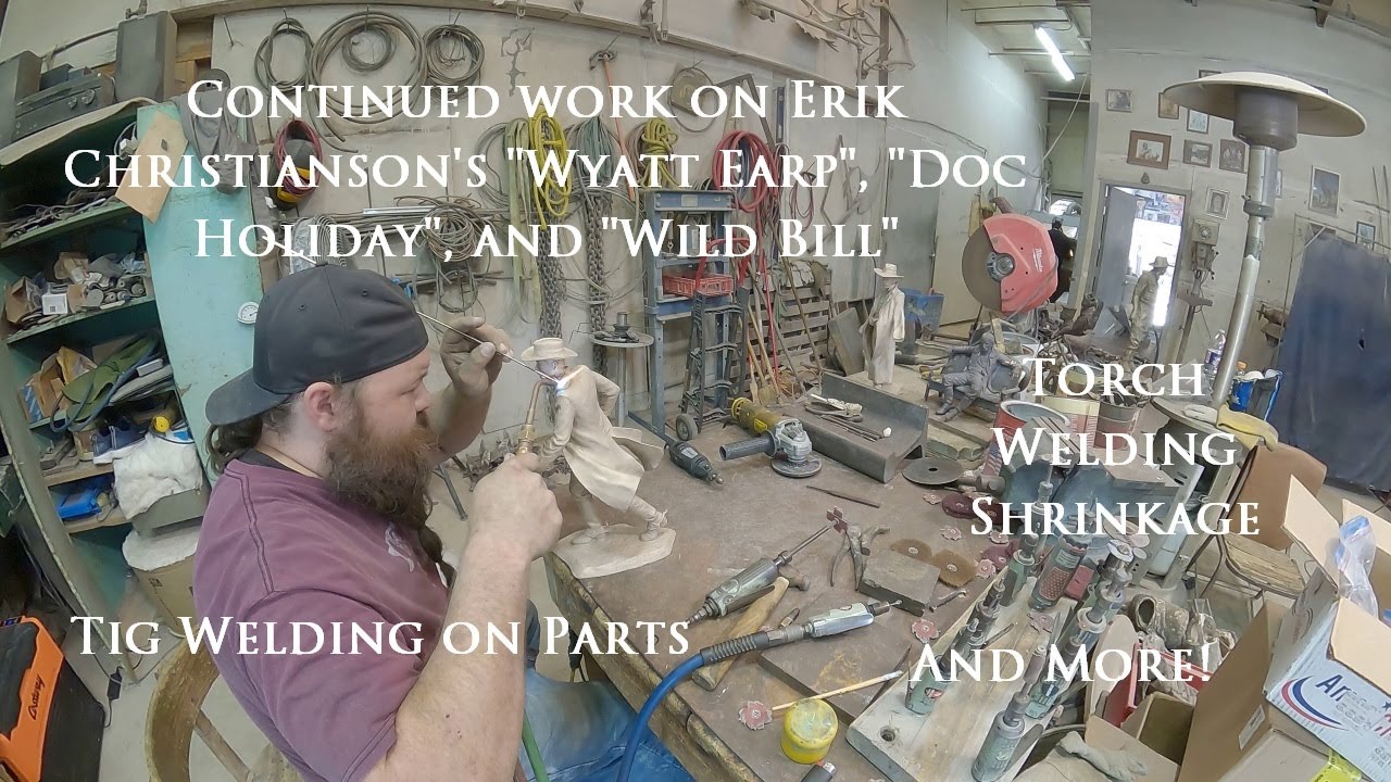 Aug. 28, 2023 - Work on Erik Christianson's "Doc Holiday", "Wyatt Earp ...