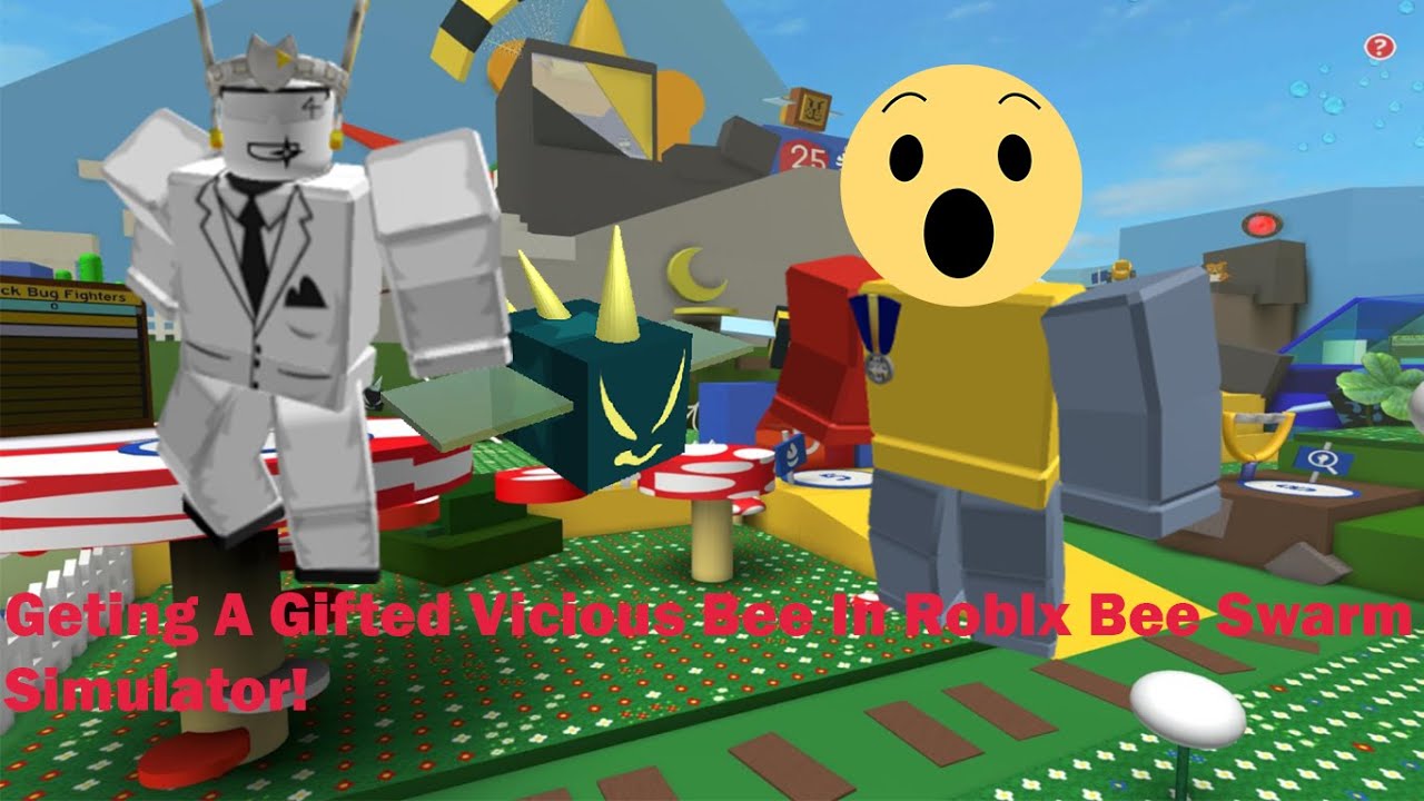 Getting A Gifted Vicious Bee In Roblox Bee Swarm Simulator! - YouTube