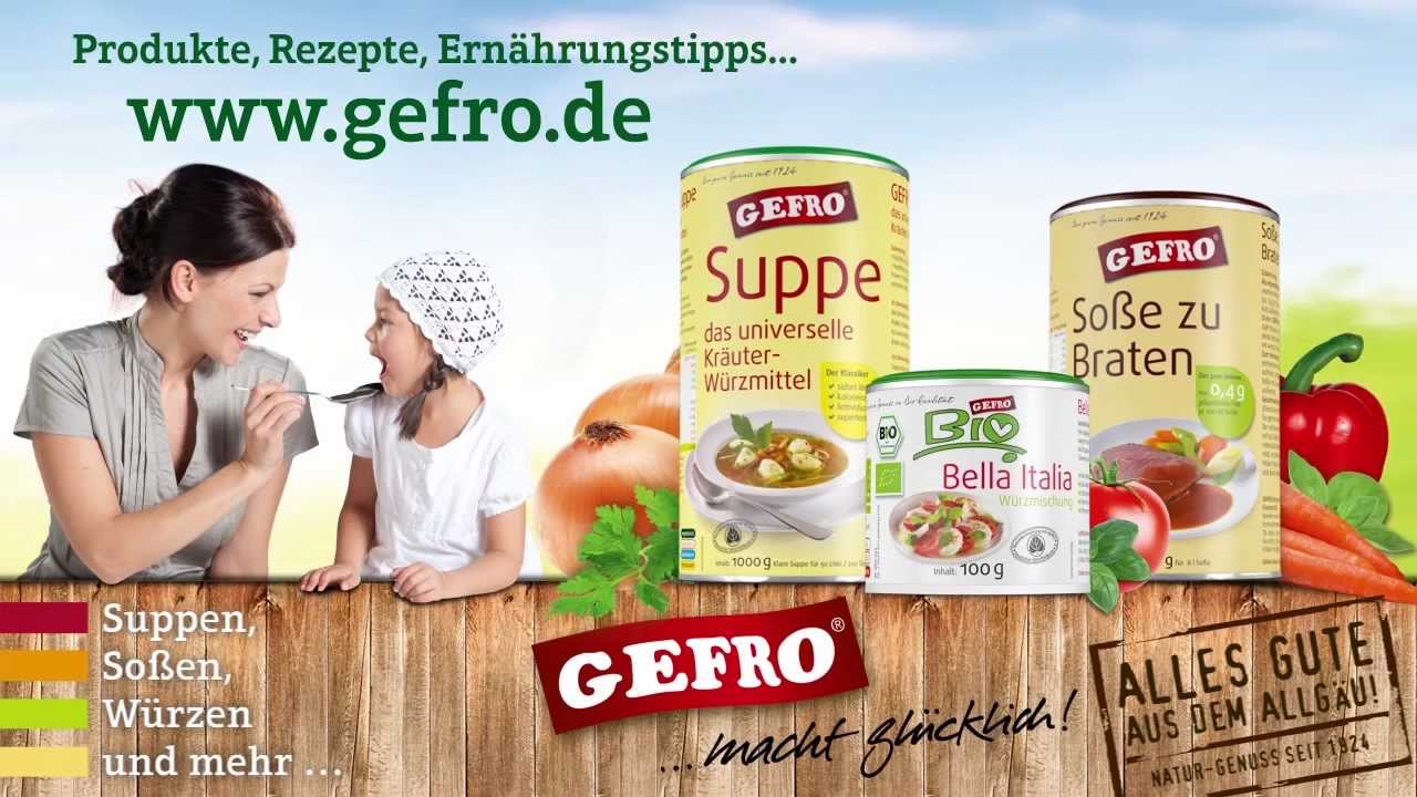 GEFRO macht glücklich - kochen und genießen! | GEFRO Genuss - YouTube
