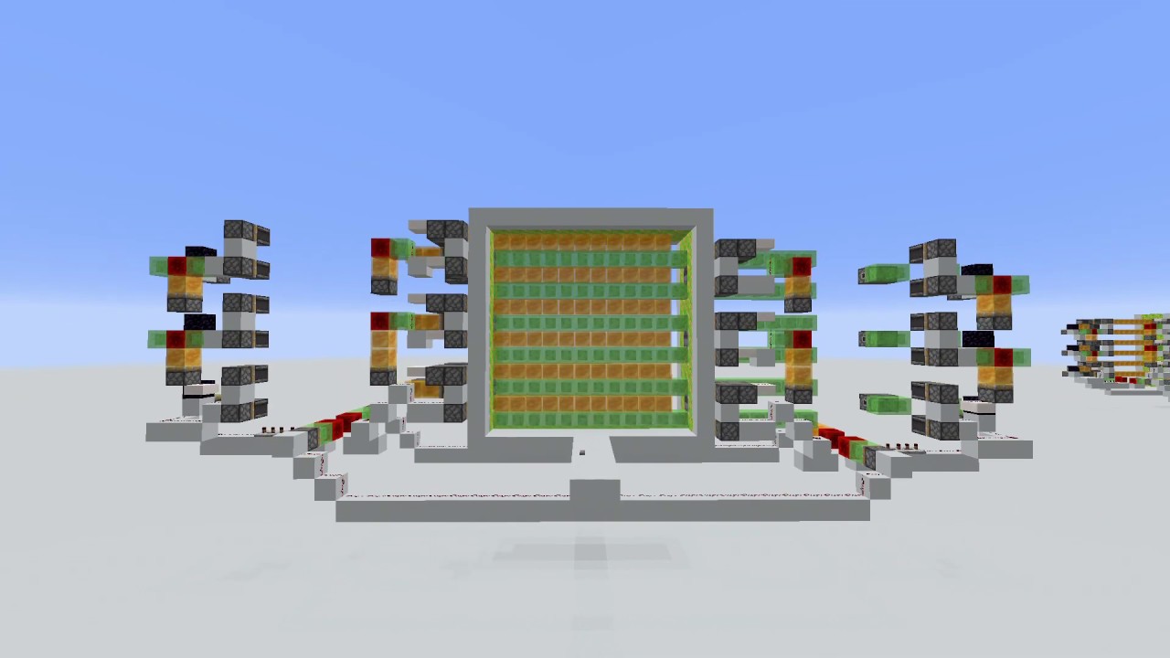 New huge 12xn honey slime door (minecraft 19w42a) - YouTube