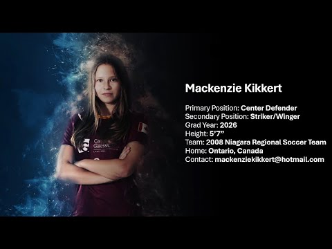 Mackenzie Soccer Highlight Video 2024 - YouTube