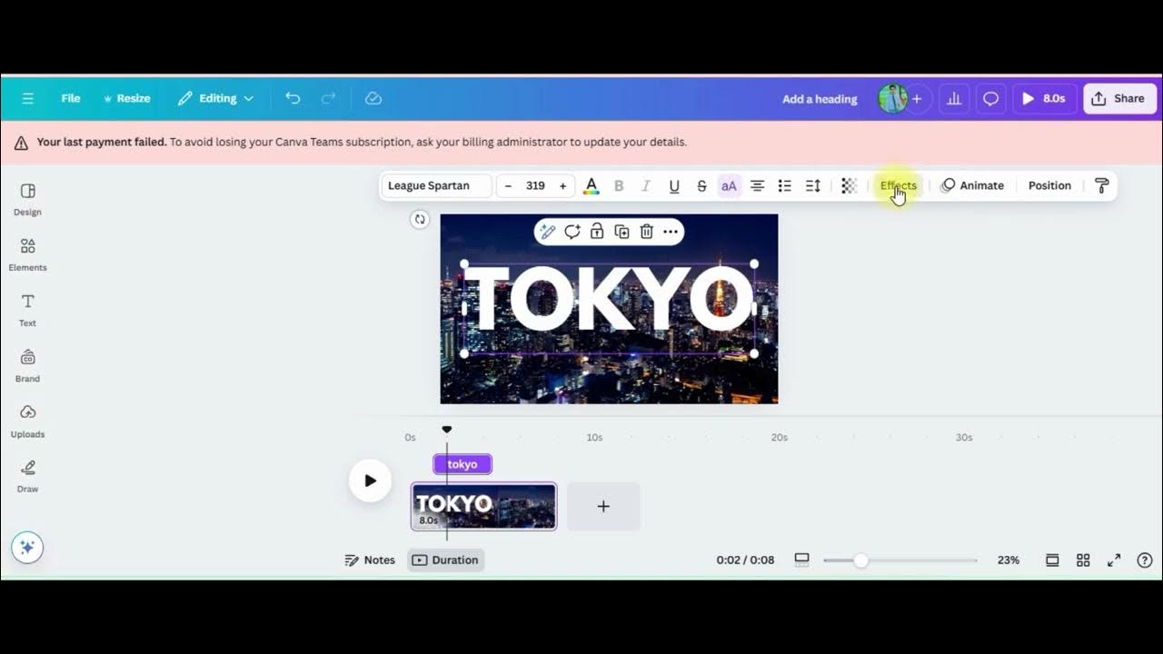 Flicker Text Animation Tutorial in Canva - YouTube