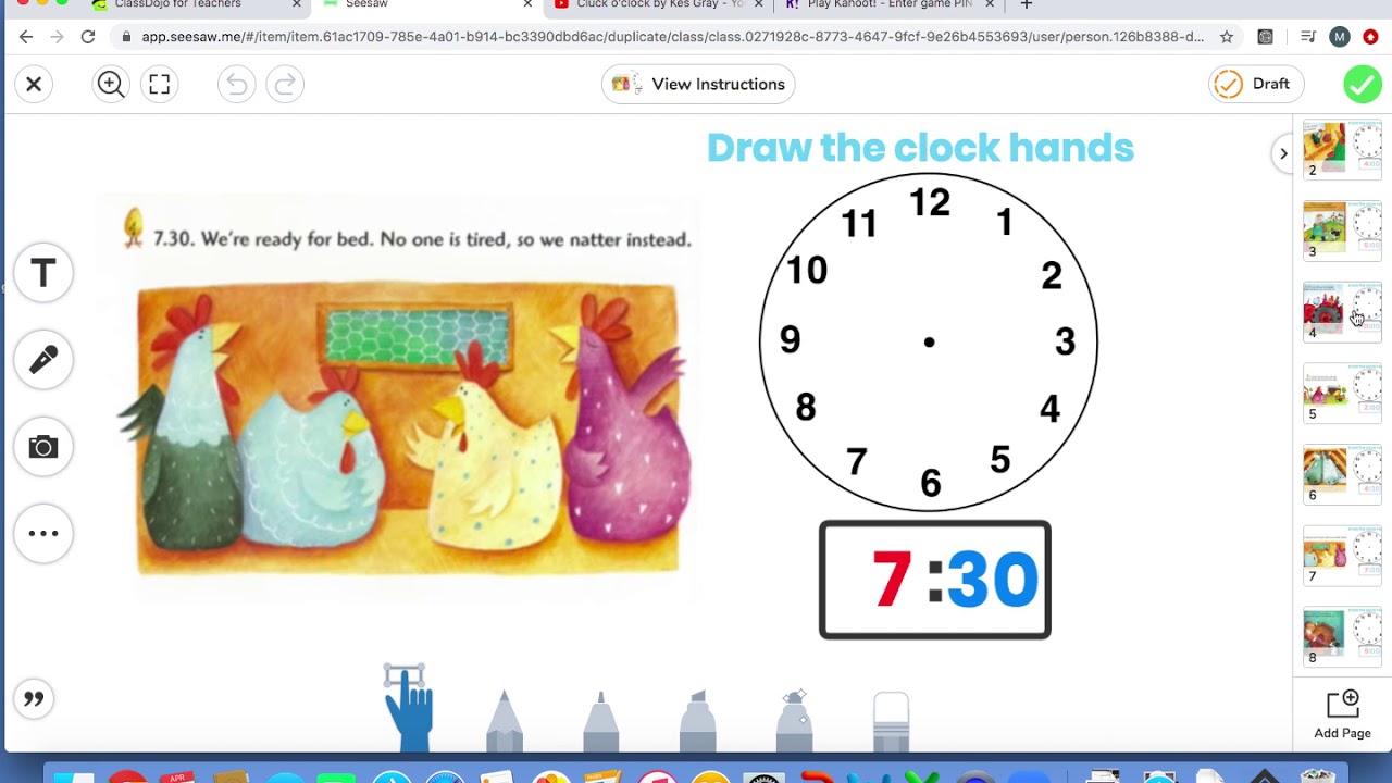 Telling Time Instructions - YouTube