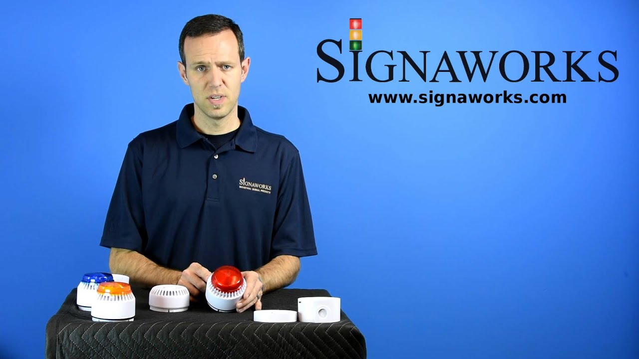 SEP & SEPS Industrial Audible Alarm & Strobe Light - Signaworks - YouTube