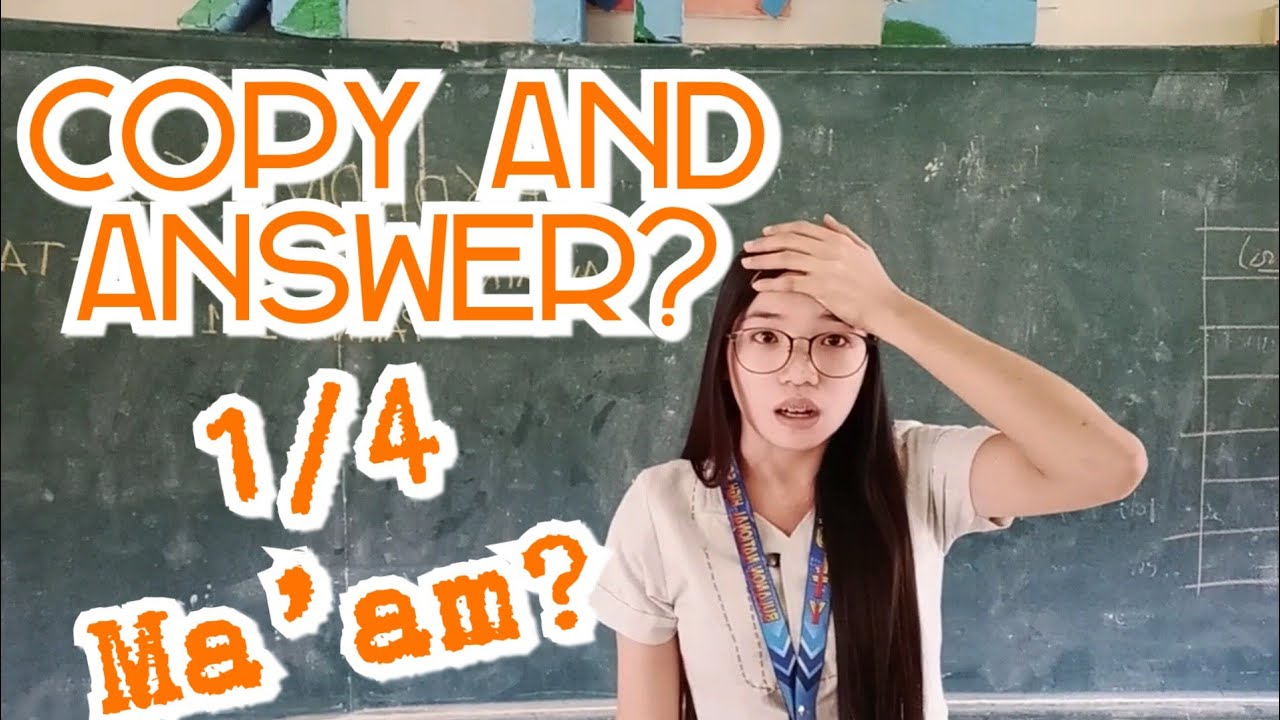 COPY & ANSWER | 1/4 SHEET OF PAPER NGA | CRSV #2 - YouTube