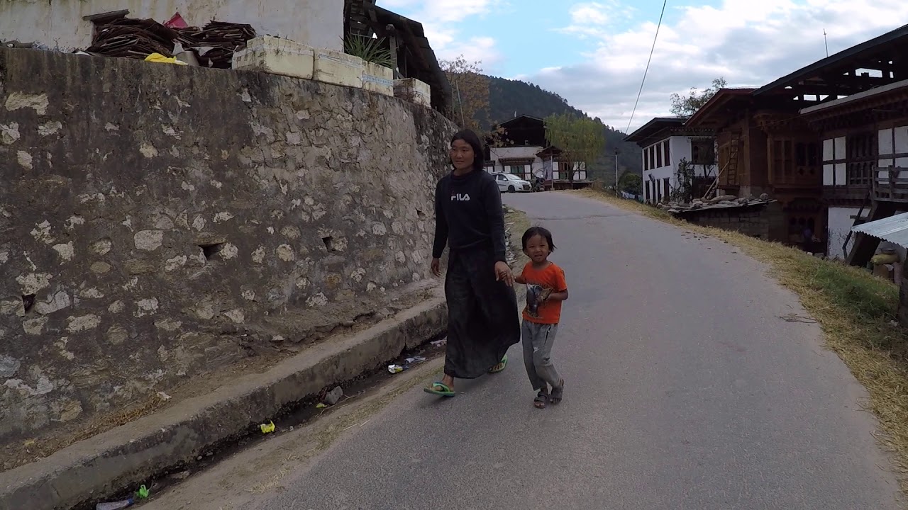 A typical Bhutani Village Bhutan - YouTube