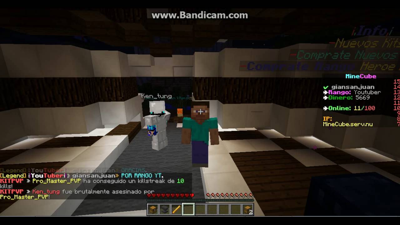 GRACIAS A MINECUBE POR EL RANGO YT_GIAN GAME - YouTube