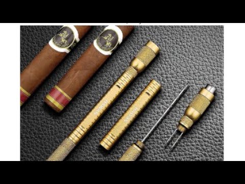 Cigar Punch 4 in 1 Multitool Dual Size Punch with Draw Enhancer Cutter ...