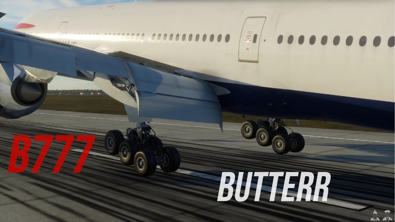 B777 butter | X Plane landing - YouTube