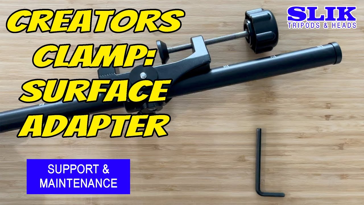 Slik - Creator's Clamp - How to flip the Reverse Surface Adapter - YouTube