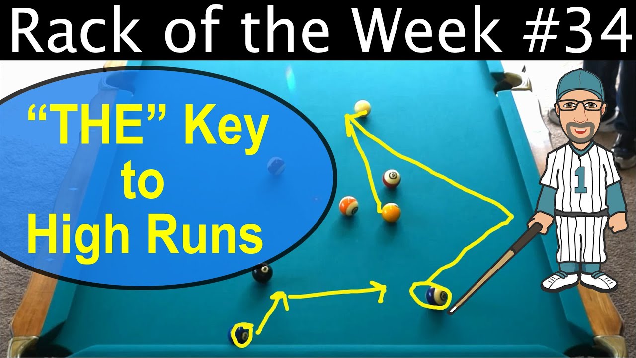 Rack of the Week #34, Straight Pool Instructional - YouTube
