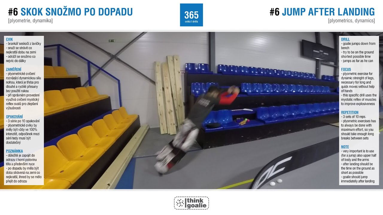 ThinkGoalie.365: #6 [Skok snožmo po dopadu / Jump after landing] - YouTube
