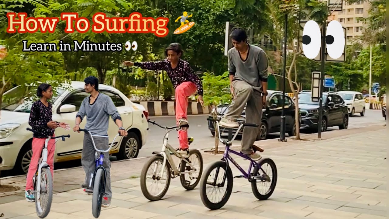 How To Surf On A Bmx 🏄Cycle Learn in Minutes | Akram Rider | #bmx # ...