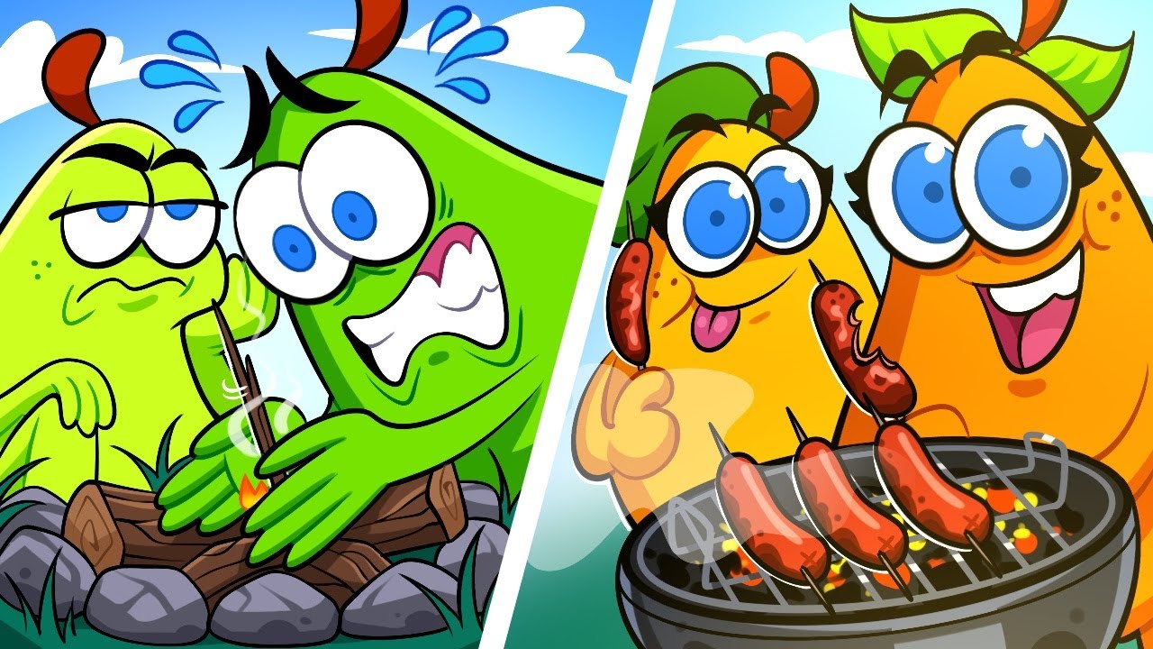 24 HOUR FOREST CAMPING CHALLENGE by Pear Family - YouTube