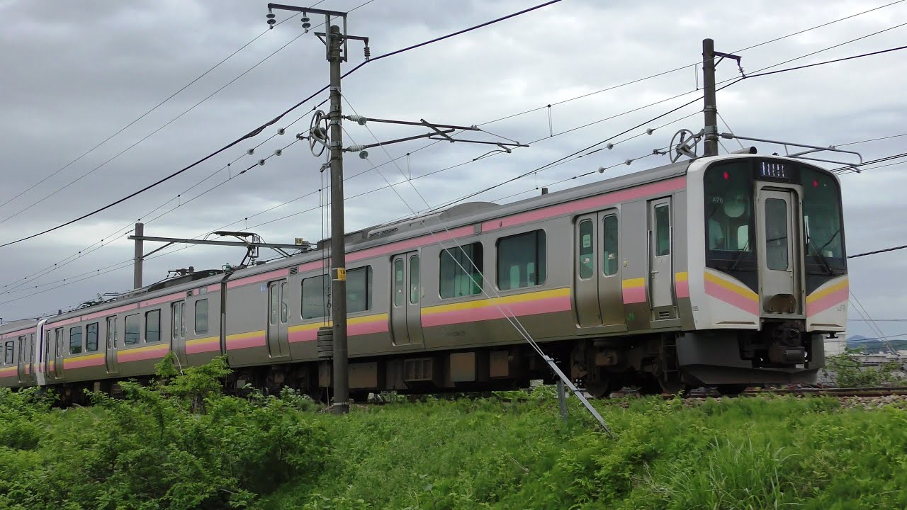 E129系B22+A26編成【4K】信越本線下り447M - YouTube