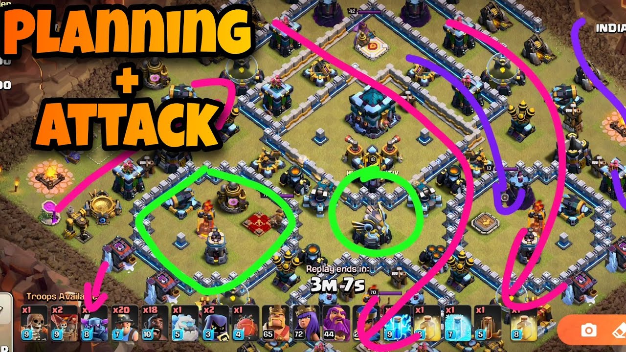 War Planning + Attack Strategy |TH13 CWL Attack 2020 | Zap Hybrid ...