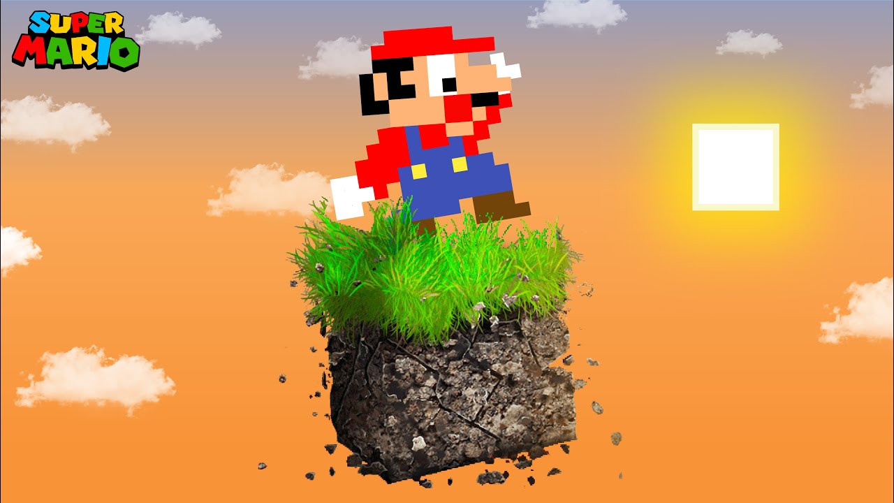 Realistic Mario Brick Block