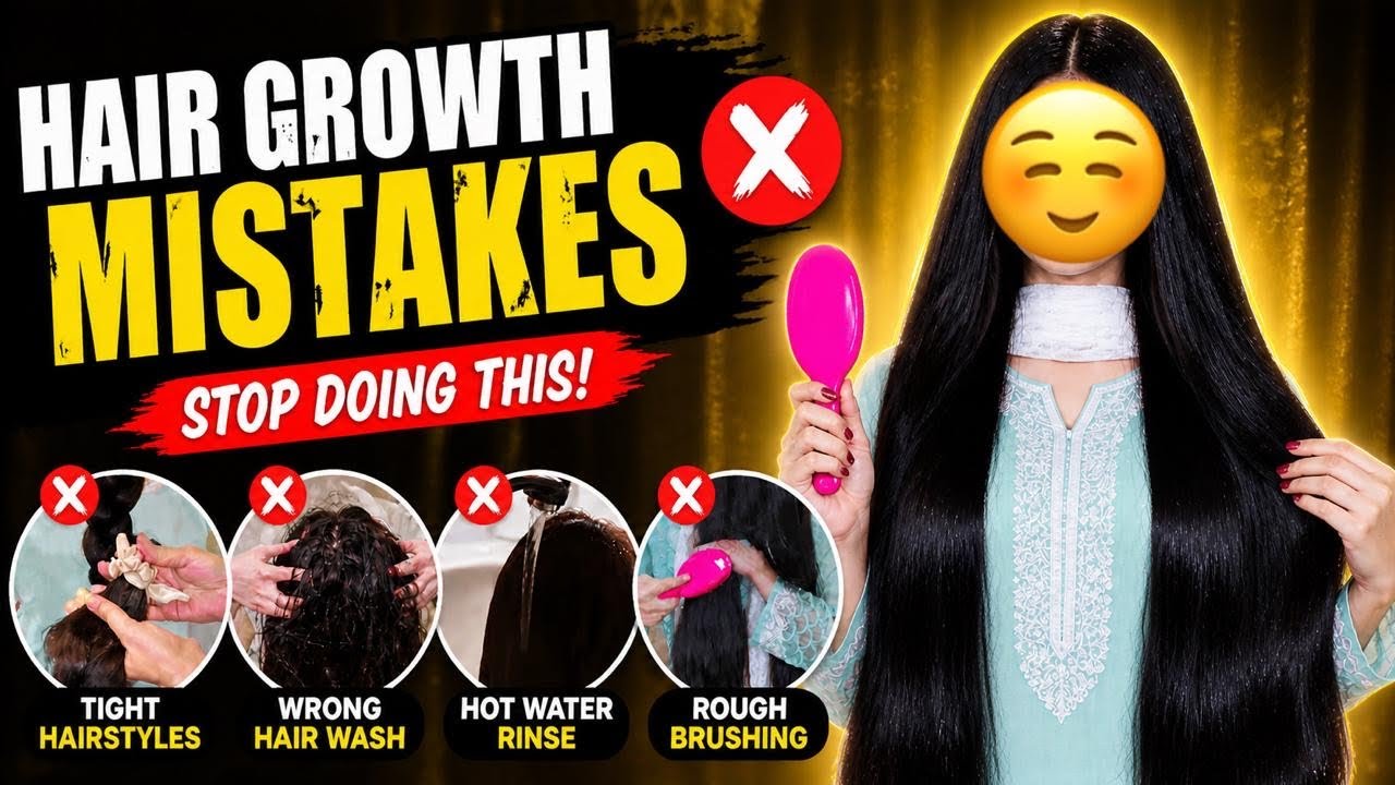 Stop these mistakes right now and your hair will never stop growing ...