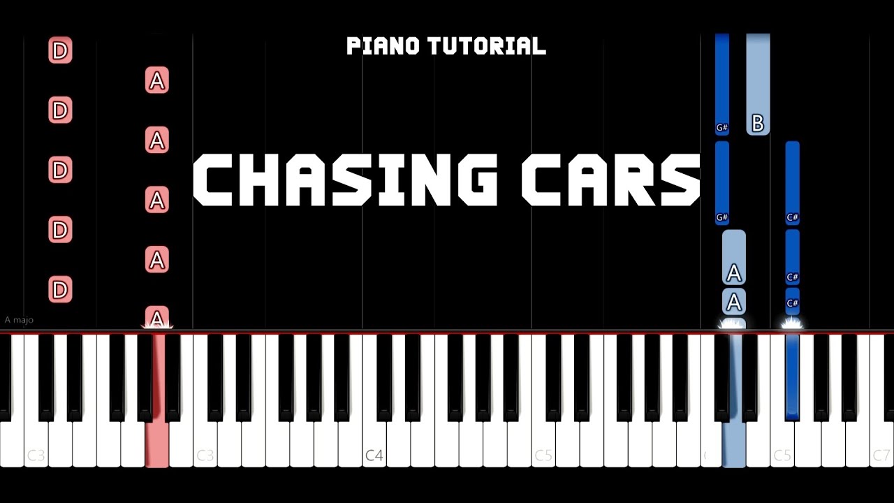 Chasing Cars - Snow Patrol (Piano Cover) - Tutorial - YouTube