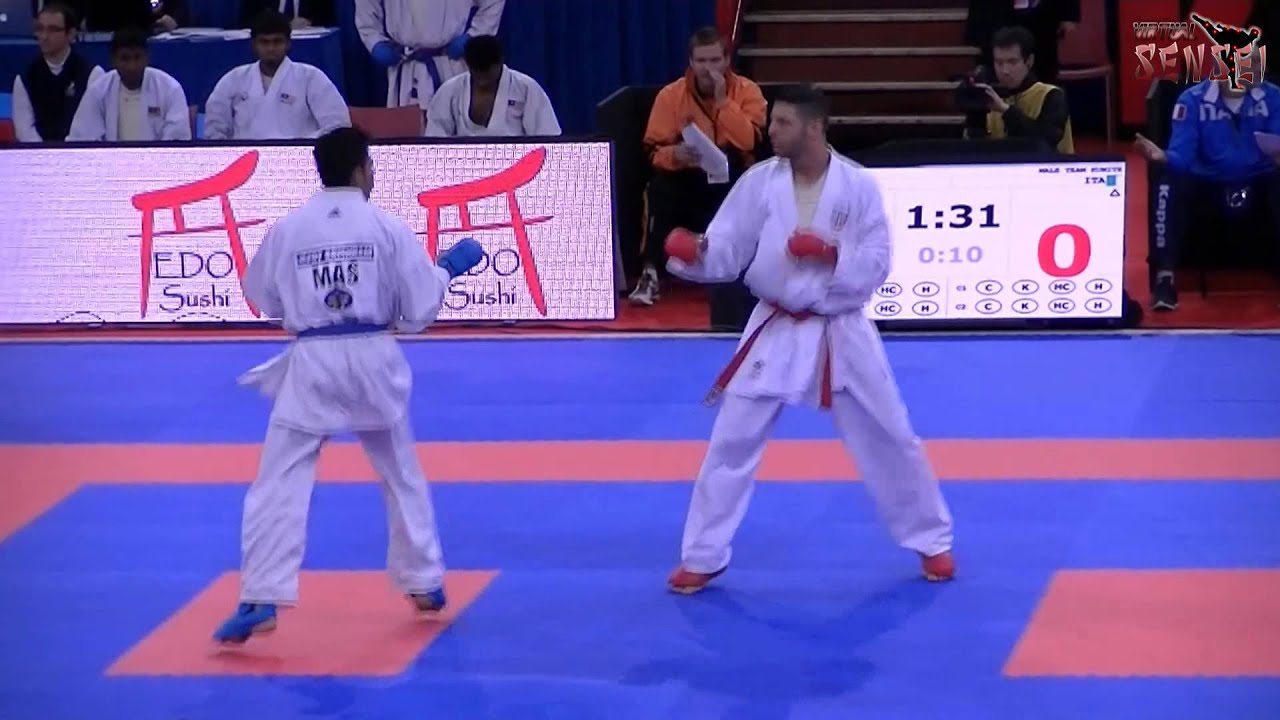 Italy vs Malaysia - Nello Maestri - 21st WKF World Karate Championships ...