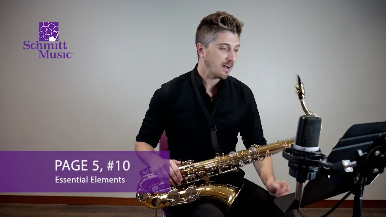 1st Lessons: Tenor Saxophone – Essential Elements, Page 5 - YouTube