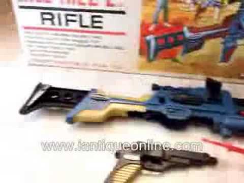 antique toy riffle collectables - YouTube
