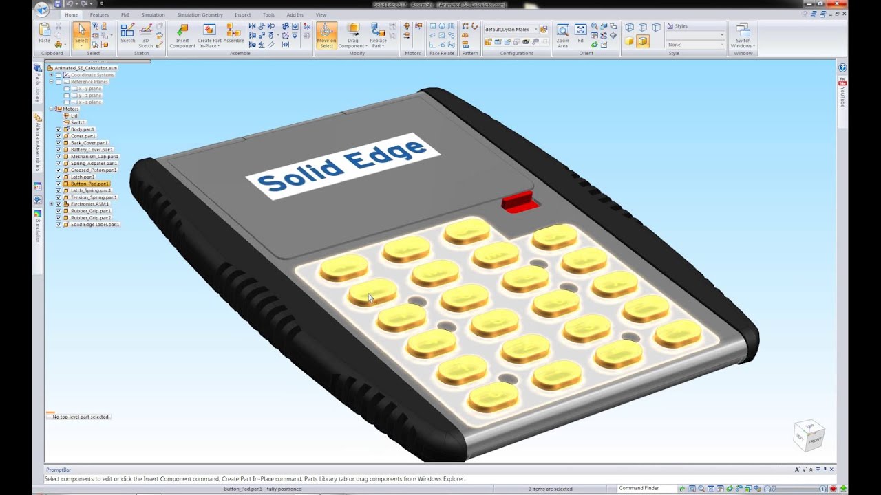 Animating with KeyShot and Solid Edge ST7 - YouTube