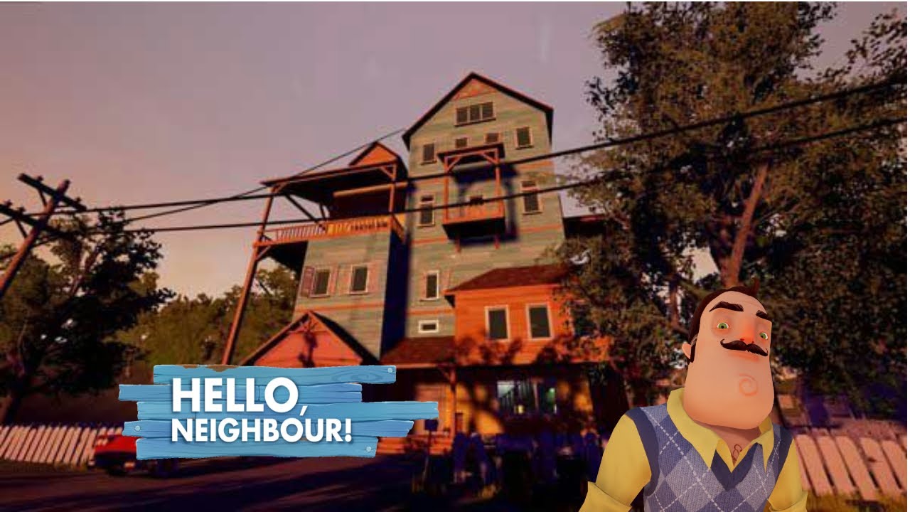 Как я пытался пройти Hello neighbor alpha 1 (не прошел):) - YouTube