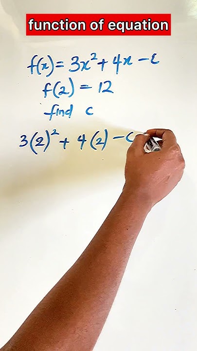 how to solve function of equations #mathproblems #mathematics # ...