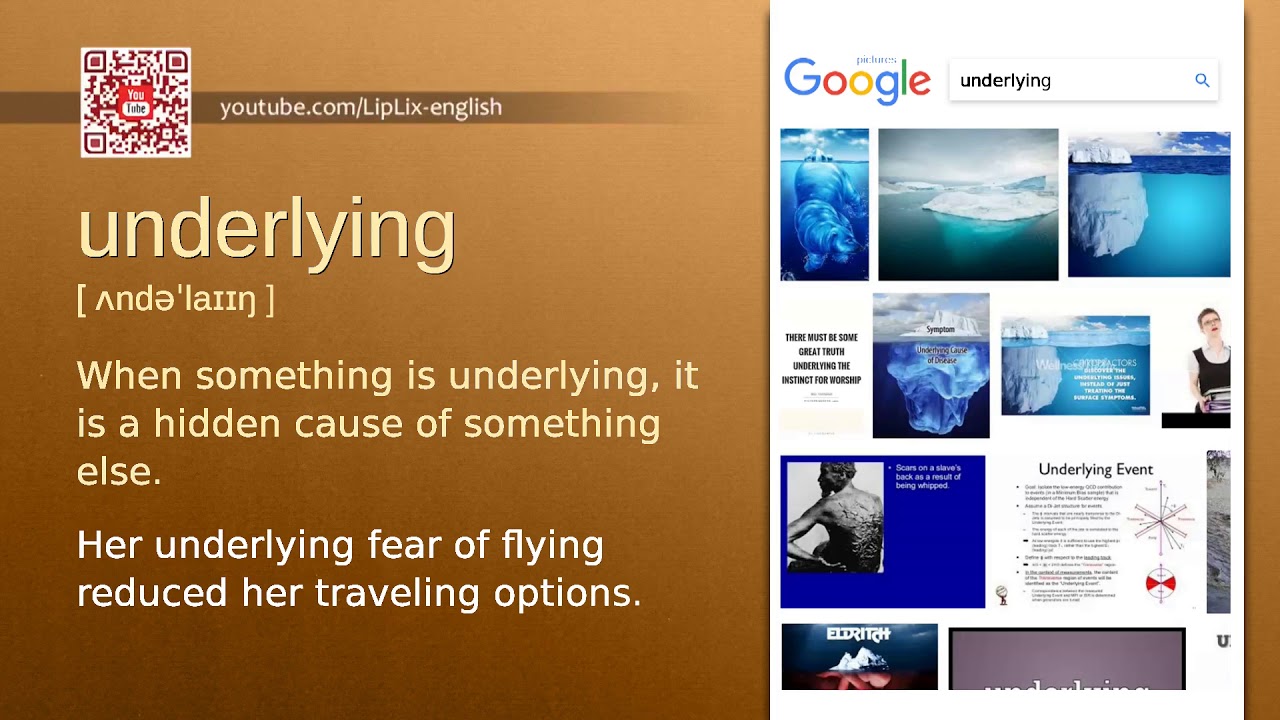 Underlying : C2 level english vocabulary lesson, www.LipLix.com - YouTube