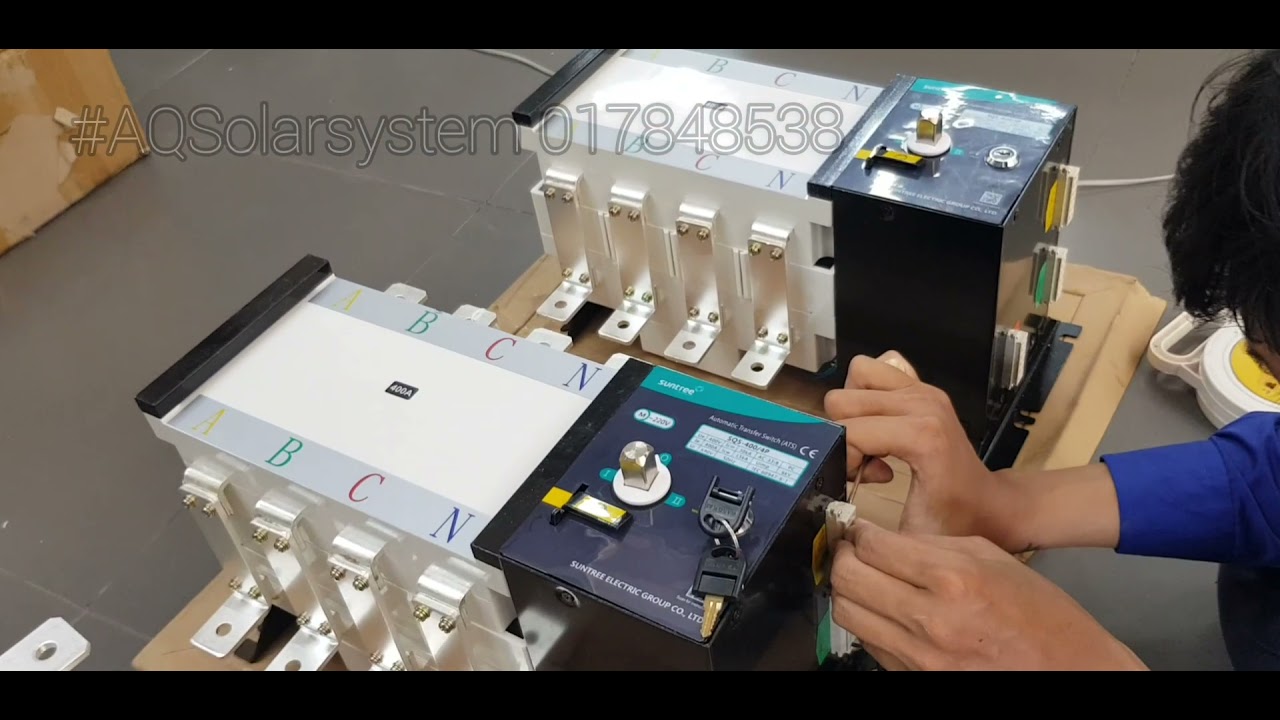 ATS 630A & ATS 400A TESTING SPEED #AQSolarsystem 017848538 - YouTube