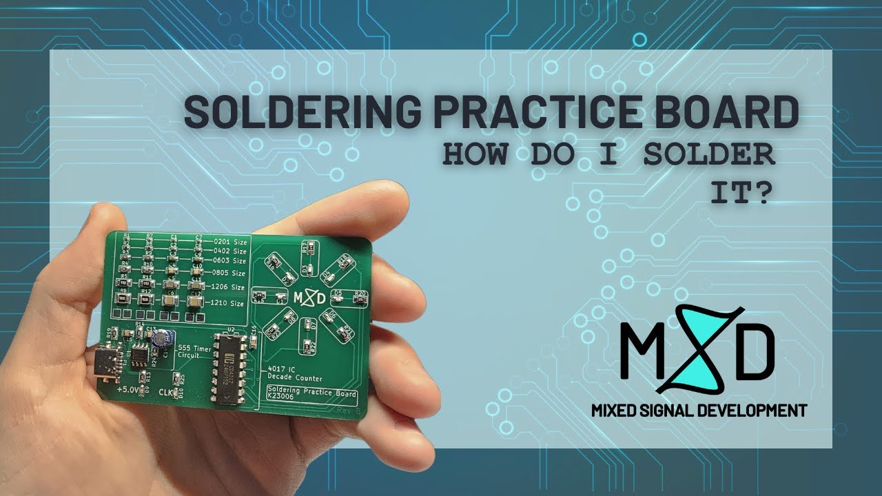MSD - Soldering Practice Kit - YouTube