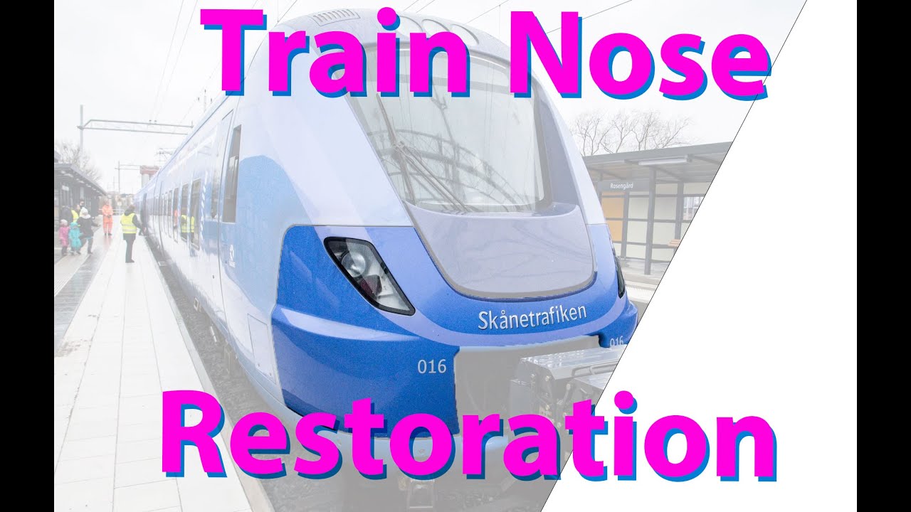 Train nose restoration - YouTube